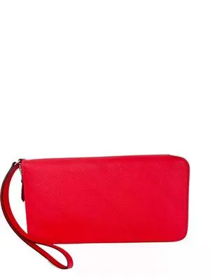 Hermès Epsom Lucky Wrist Azap Wallet - Red