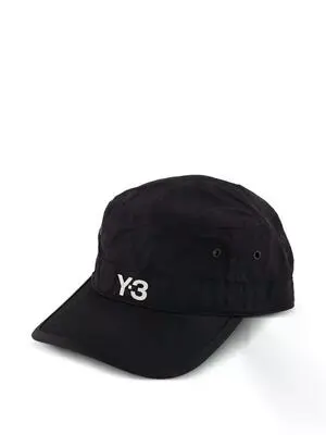 Y3 Work Logo-detail Cap - Black