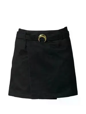 MARINE SERRE Buckle Belted Mini Skirt