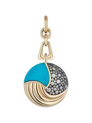 MASON AND BOOKS Elements Turquoise Pendant - Gold