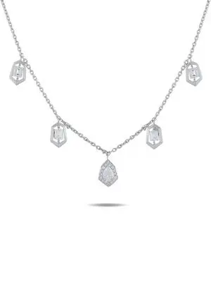 LB EXCLUSIVE 18k White Gold Diamond Necklace - Silver