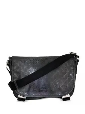 Gucci Gg Supreme Messenger Bag - Black