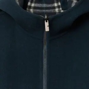 Burberry Reversible Wool Hooded Jacket - Pilot Blue