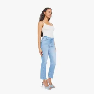 MOTHER The Lil' Hustler Ankle Fray Sow Surreal Jeans - Blue