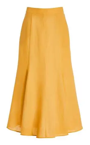 Yellow Midi Skirts