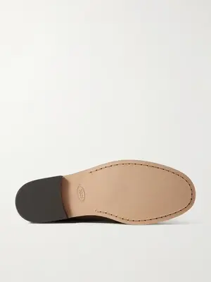 TOD'S Studded Suede Loafers - Brown