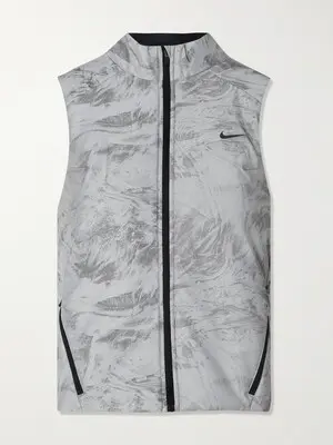 Nike Swift Rubber-trimmed Padded Shell Vest