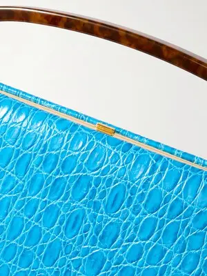 Dries Van Noten Croc-effect Leather Shoulder Bag