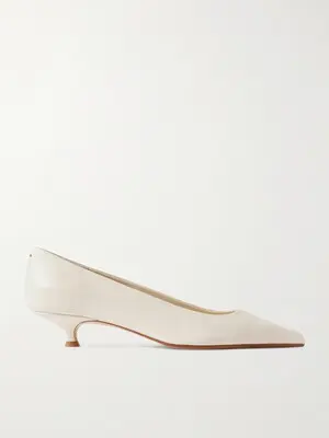 AeydĒ Cari Leather Pumps - Cream