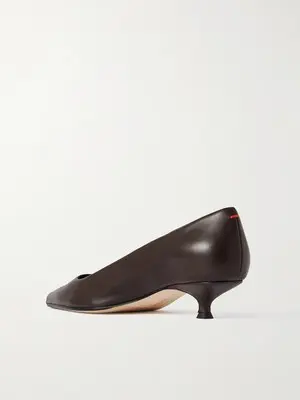 AeydĒ Cari Leather Pumps - Brown
