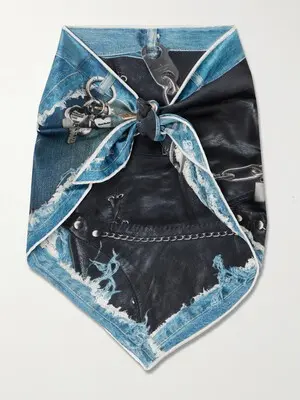 Acne Studios Printed Silk Scarf - Black