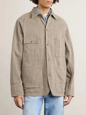 Kapital Pinstriped Twill Jacket - Gray