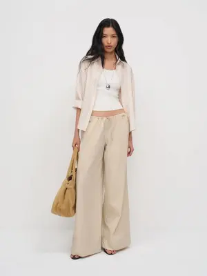 Reformation Frill Pants For Women