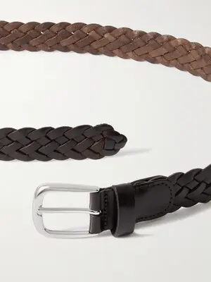 Anderson's 3cm Woven Leather Belt