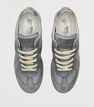 MAISON MARGIELA Suede Replica Sneakers - Grey
