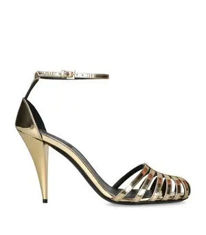 Givenchy Metallic Cage Sandals