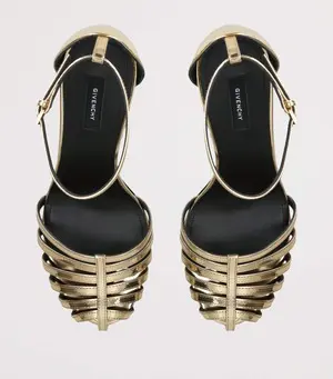Givenchy Metallic Cage Sandals