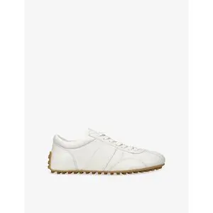Women's Rockstud Untitled Calfskin Leather Tonal Studs Sneakers