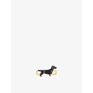 POUBEL Dachshund Charm - Gold Black
