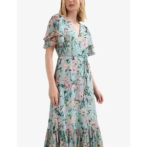 PHASE EIGHT Floral-print Woven Midi Dress