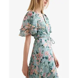 PHASE EIGHT Floral-print Woven Midi Dress
