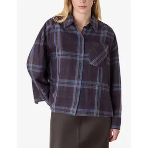 Whistles Checked Brushed Cotton Shirt - Multi-coloured