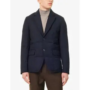 Paul Smith Padded Single-breasted Wool Jacket - Navy