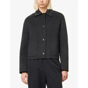 Vince Wool And Cashmere-blend Short Jacket