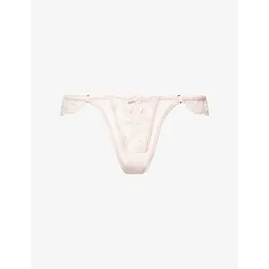 Lounge Tease Lace Thong - Pink
