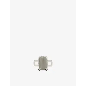 POUBEL Suitcase Sterling Silver And Enamel Charm