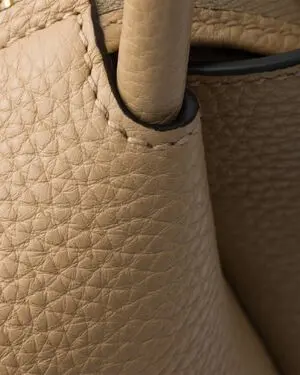 Prada Small Leather Handbag - Sand Beige