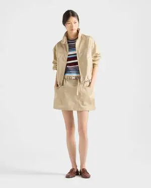 Prada Re-nylon Miniskirt - Desert Beige