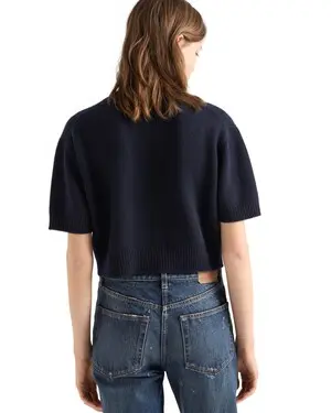 Prada Wool And Cashmere Crew-neck Sweater - Blue