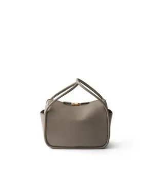 Prada Leather Handbag - Grey