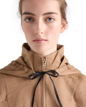Prada Camel-hair Blouson Jacket
