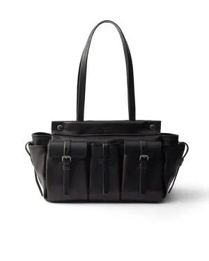 Women's Organized Leather Satchel