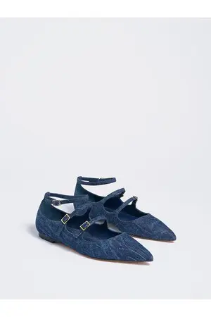 Marion Parke Francine Denim Flats