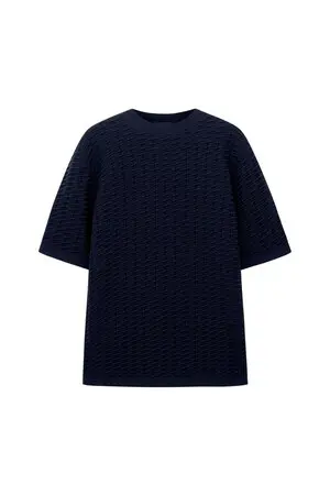 Giorgio Armani Knitted T-shirt With Holding Stitch