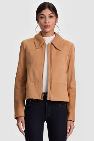Alice + Olivia Logan Suede Jacket