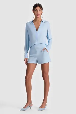Alice + Olivia Willa Double Viscose Shirt
