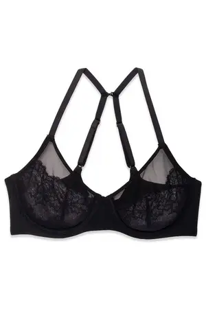 Natori Radiance Convertible Unlined Underwire Bra - Black