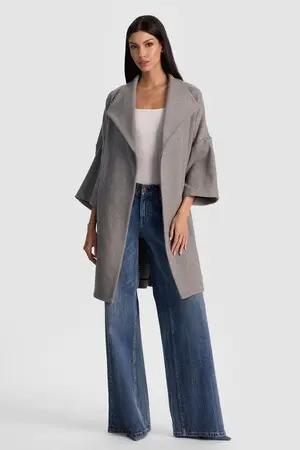 Alice + Olivia Hester Open Front Coat