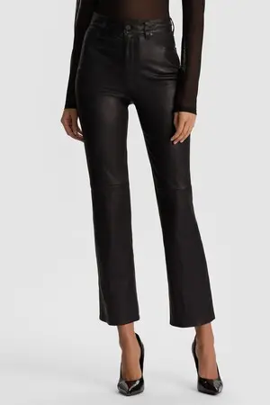 Alice + Olivia Casey Leather Ankle Pant