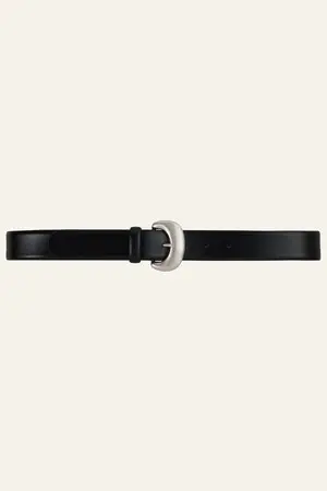 Ba&sh Brad Leather Belt - Black