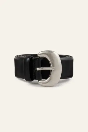 Ba&sh Brad Leather Belt - Black