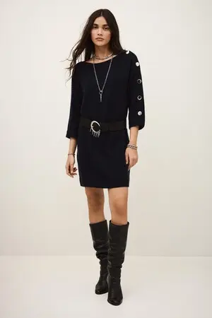 Ba&sh Coleen Cashmere Sweater Dress