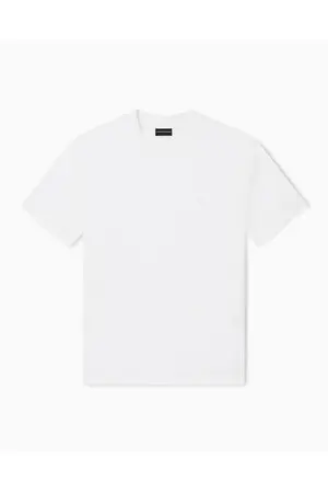 Emporio Armani Travel Essential Lyocell-blend Jersey T-shirt - White