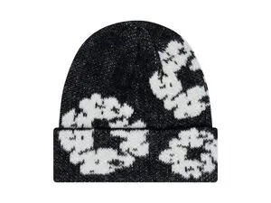 DENIM TEARS Cotton Wreath Beanie - Black