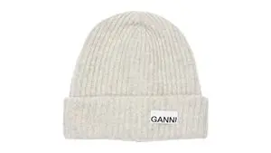 GANNI Recycled Wool Beanie - Paloma Melange