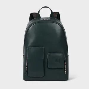 Paul Smith Leather Backpack - Blue
